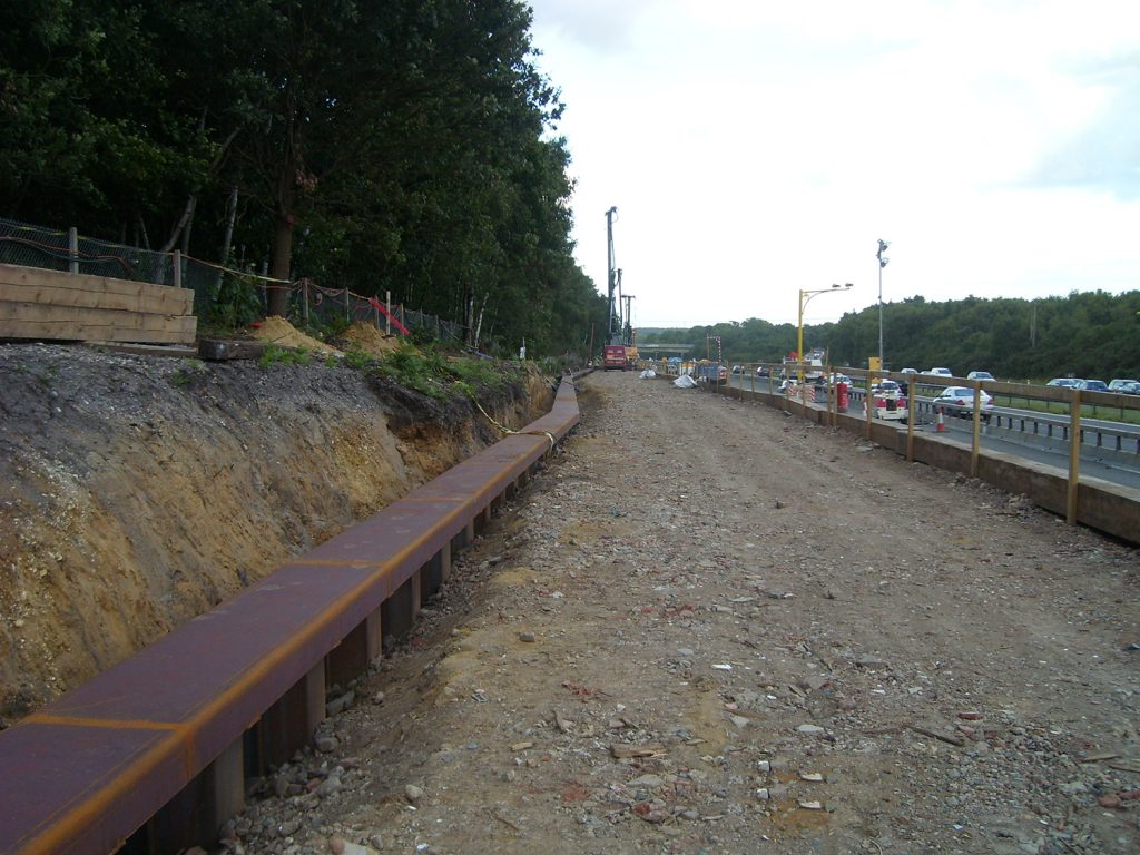 HIGHWAY CASE STUDY - SLIP ROAD IMPROVEMENTS - Steel Piling Group