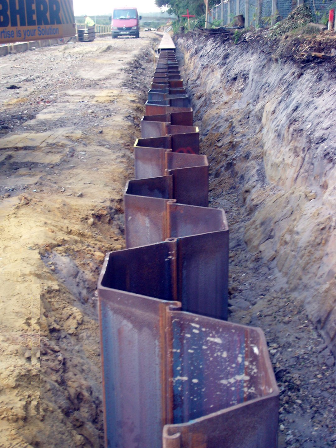 HIGHWAY CASE STUDY - SLIP ROAD IMPROVEMENTS - Steel Piling Group